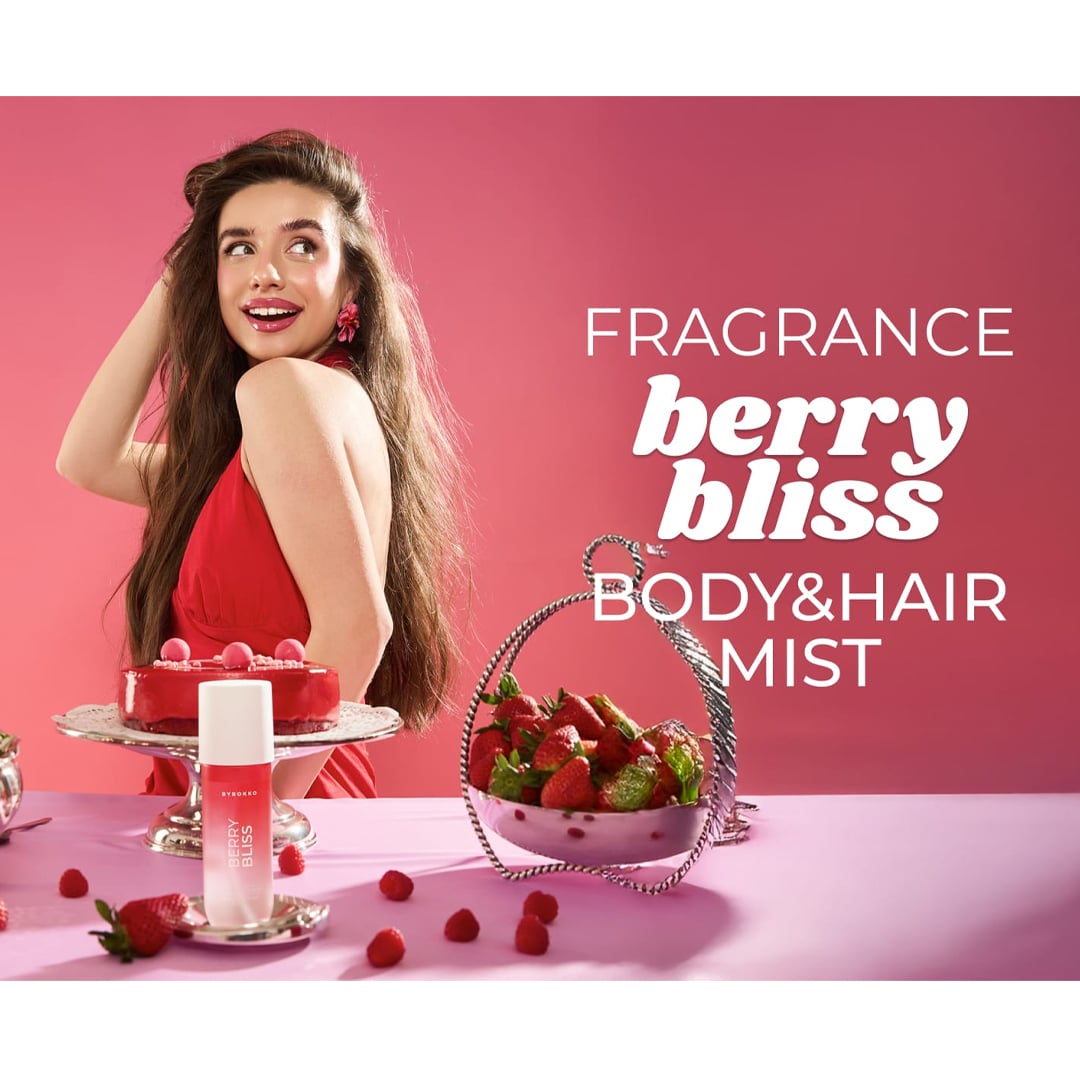 Body & Hair Mist Berry Bliss - Byrokko, Fresh Summer Scent